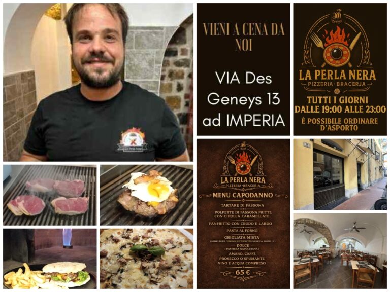 Imperia: da La Perla Nera in Via Des Geneys, pizze e carne alla brace ...