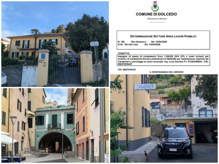 Caserma dei carabinieri di Dolcedo: il tempo stringe, il Comune valuta ...